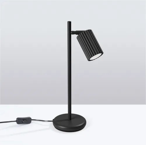 Stolní lampa SOLLUX KARBON černá GU10 1x10W bez žárovky SL.1586