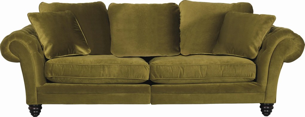 XXXLutz MEGA POHOVKA, textil, zelená Ambia Home - Velké pohovky - 001877044401