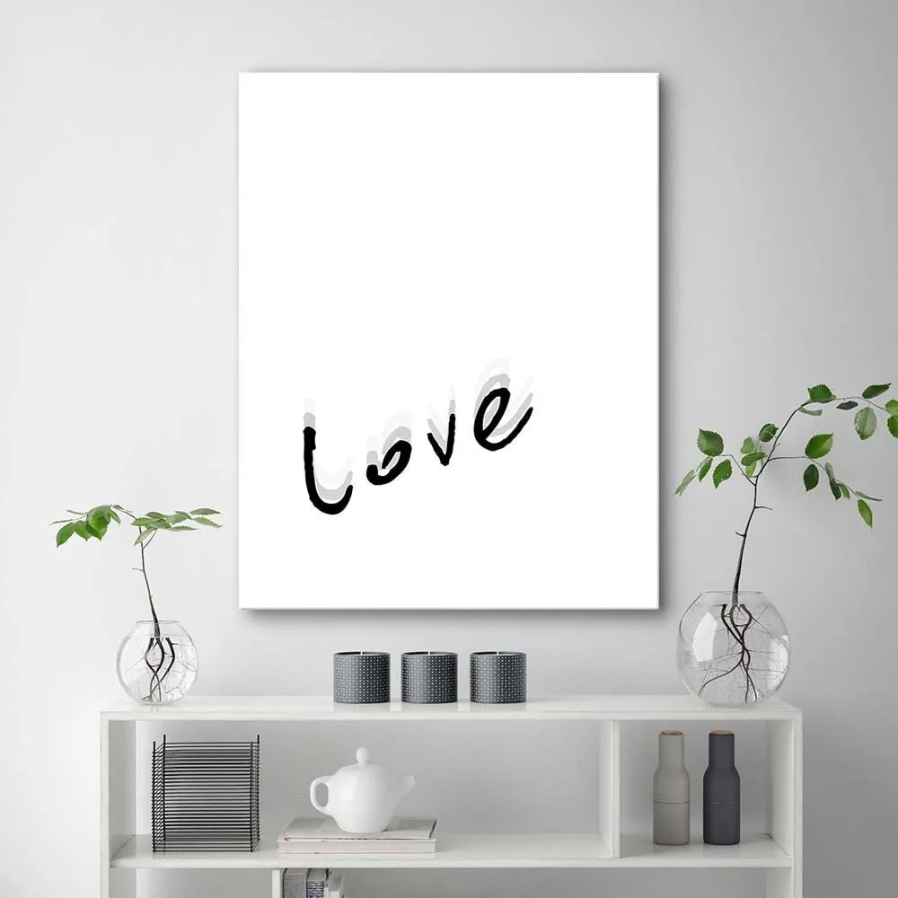Gario Obraz na plátně Love letterpress Rozměry: 40 x 60 cm