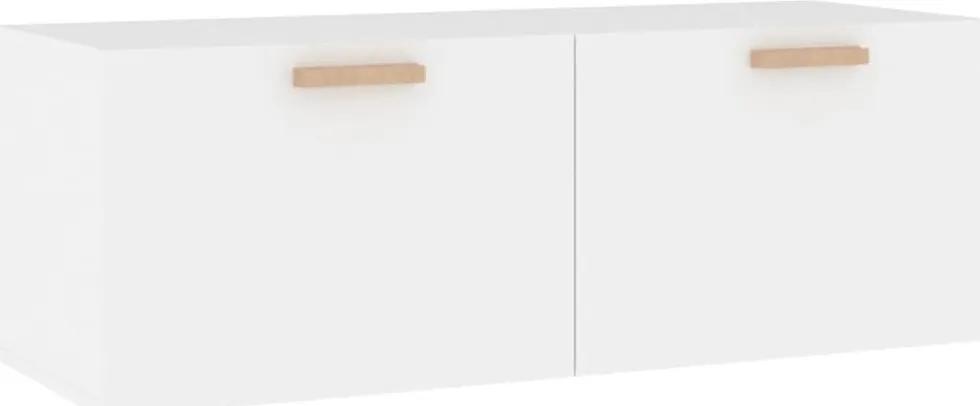 vidaXL Nástěnná skříňka 100 x 36,5 x 35 cm kompozitní dřevo [812942] Barva: bílá s vysokým leskem