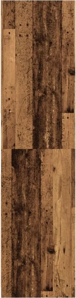 Šatní skříň old wood 80 x 50 x 200 cm kompozitní dřevo 3307700