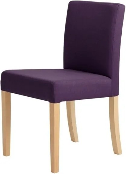 Fialová židle s přírodními nohami Custom Form Wilton