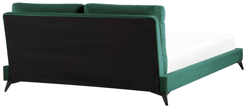 Sametová postel 180 x 200 cm zelená MELLE Beliani