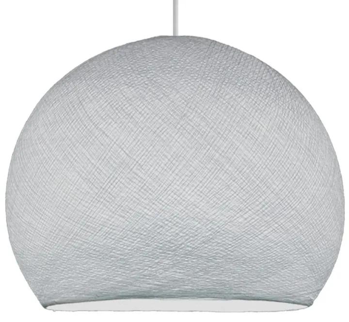 creative cables Stínidlo tvaru kupole z polyesterového vlákna - 100% vyrobené ručně Barva komponentu: Bílá, Velikost ⌀: L - 42cm