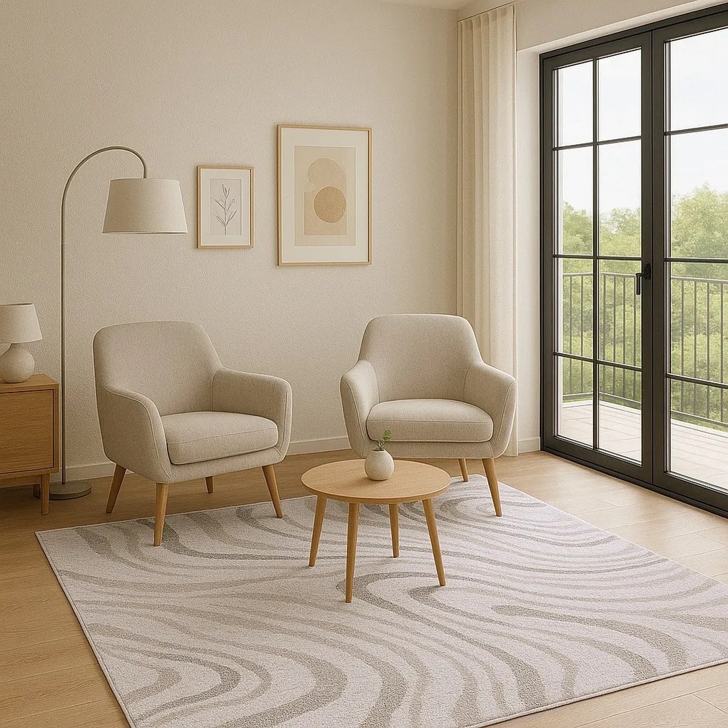 Oriental Weavers, Kusový koberec Castro Carved 162/NQ2W, 200x280, béžová, kancelář