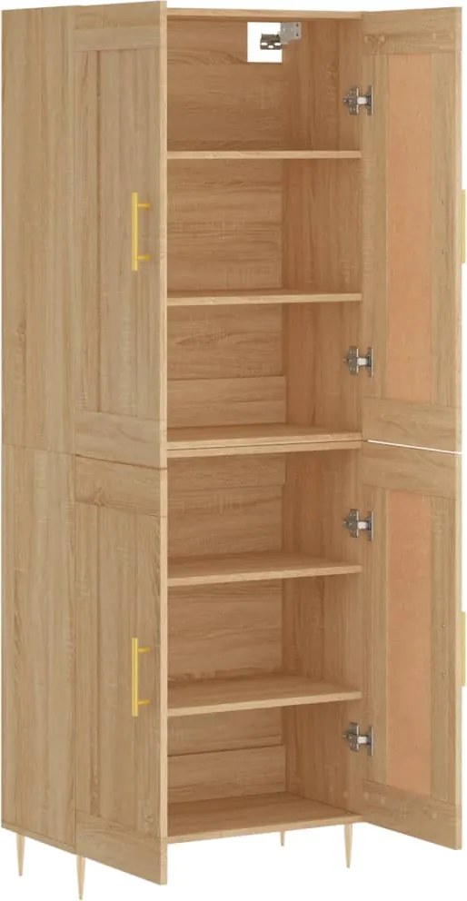 Skříň highboard dub sonoma 69,5 x 34 x 180 cm kompozitní dřevo 3199676