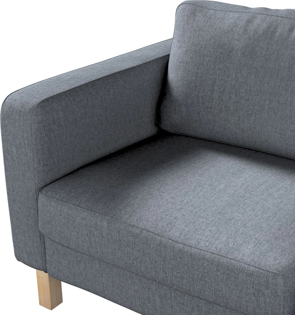 Potah na pohovku IKEA  Karlstad 2-místná, nerozkládací, krátký barva šedá látka pletený vzor