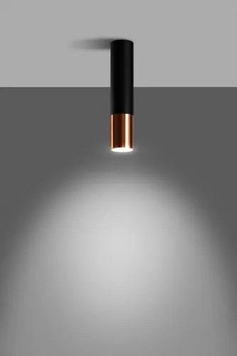 Stropní svítidlo SOLLUX Loopez GU10 1x40W bez zdroje SL.0945 černá/měď