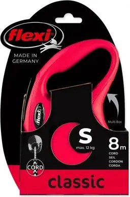 Flexi Classic S lanko 8m červené / Vodítko