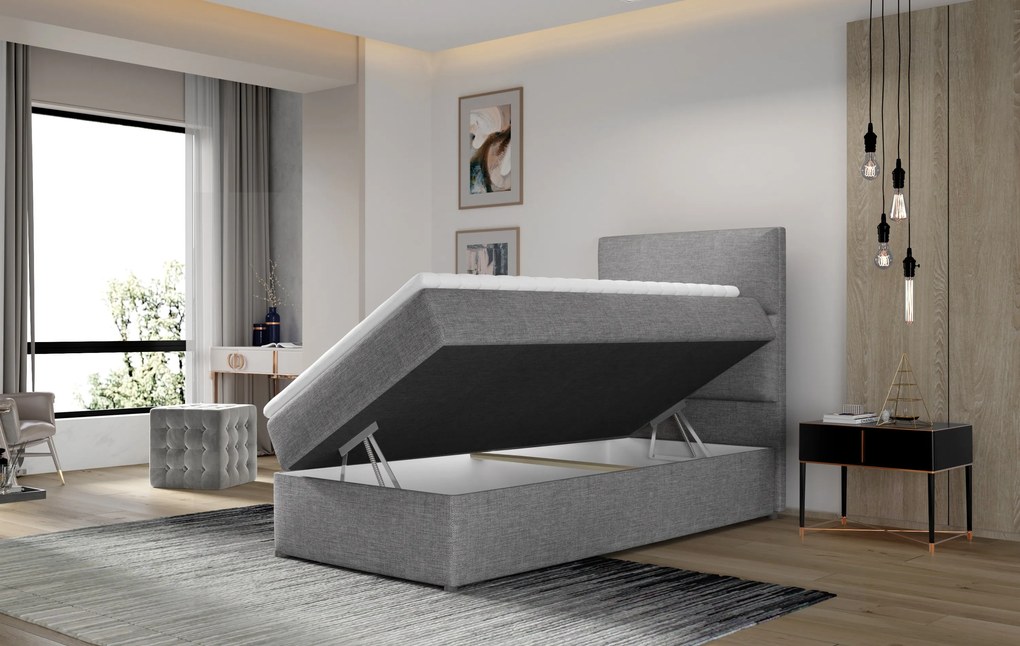 Boxspring Arco 90x200 Materiál / Dekor: Monolith 37