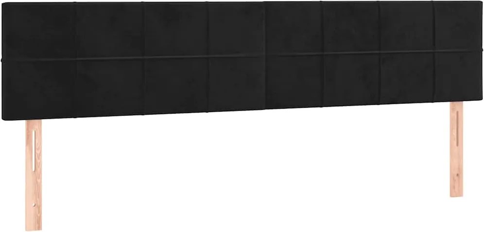 Box spring postel s matrací černá 180x200 cm samet 3141319
