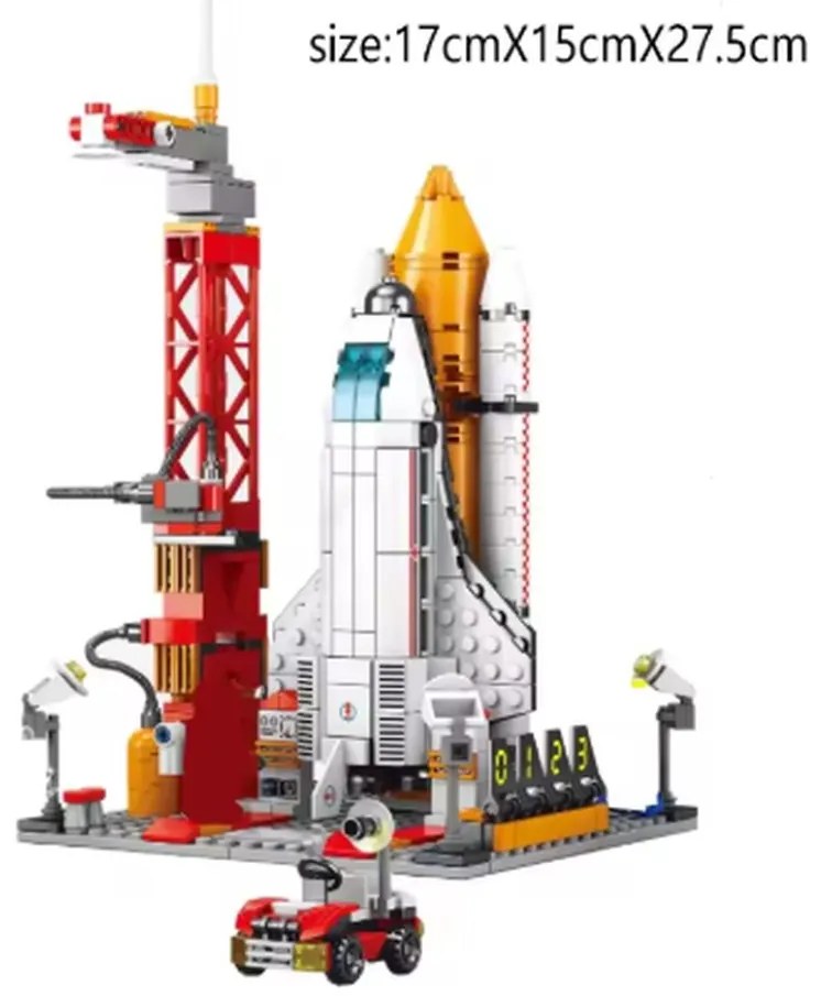 Stavebnice - vesmírná raketa Varianta: 494 kostiček