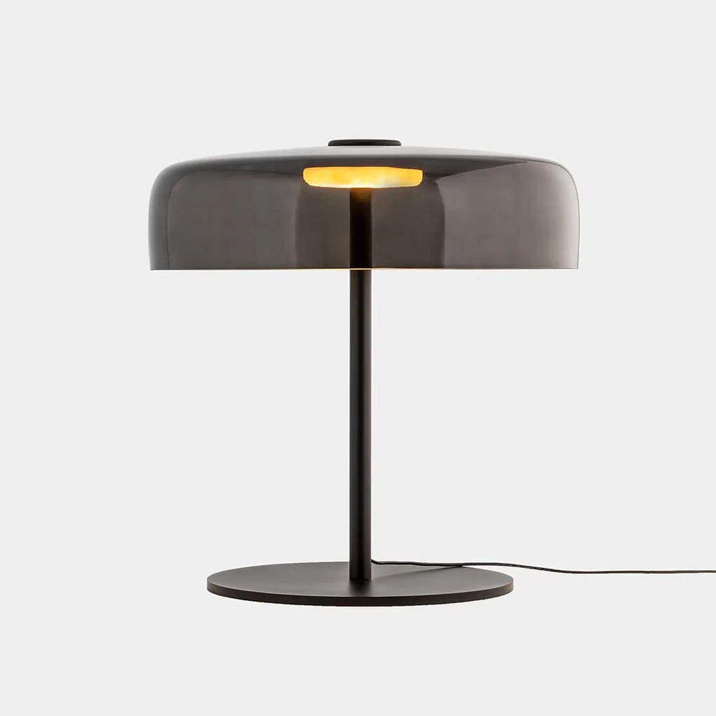 Skleněná stolní lampička Levels Table Barva: Kouřově šedá, Průměr: 420 mm