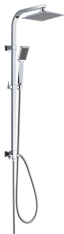 MEREO - Sprchová souprava Quatro - plastová hlavová sprcha a jednopolohová ruční sprcha (CBQ60101SP)