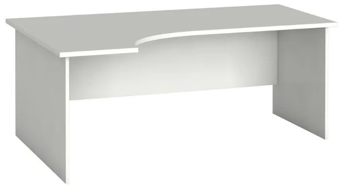 Rohový kancelářský pracovní stůl PRIMO FLEXI, 180 x 120 cm, bílá, levý