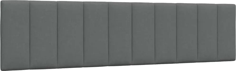 Rám postele bez matrace Hanko tmavě šedý 200 x 200 cm textil 3310413