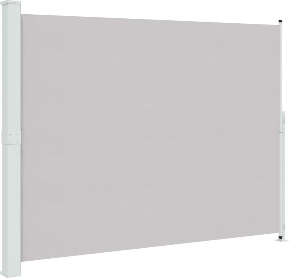 Zatahovací boční markýza 220 x 314 cm šedá 313425