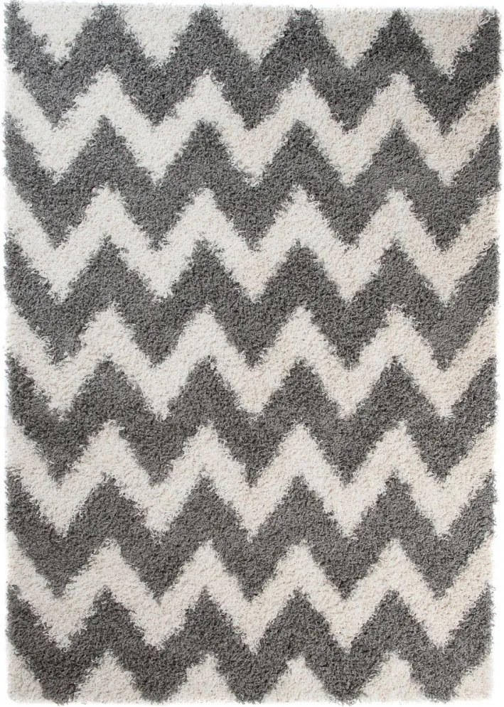 Kusový koberec Shaggy Frida šedý, Velikosti 80x150cm