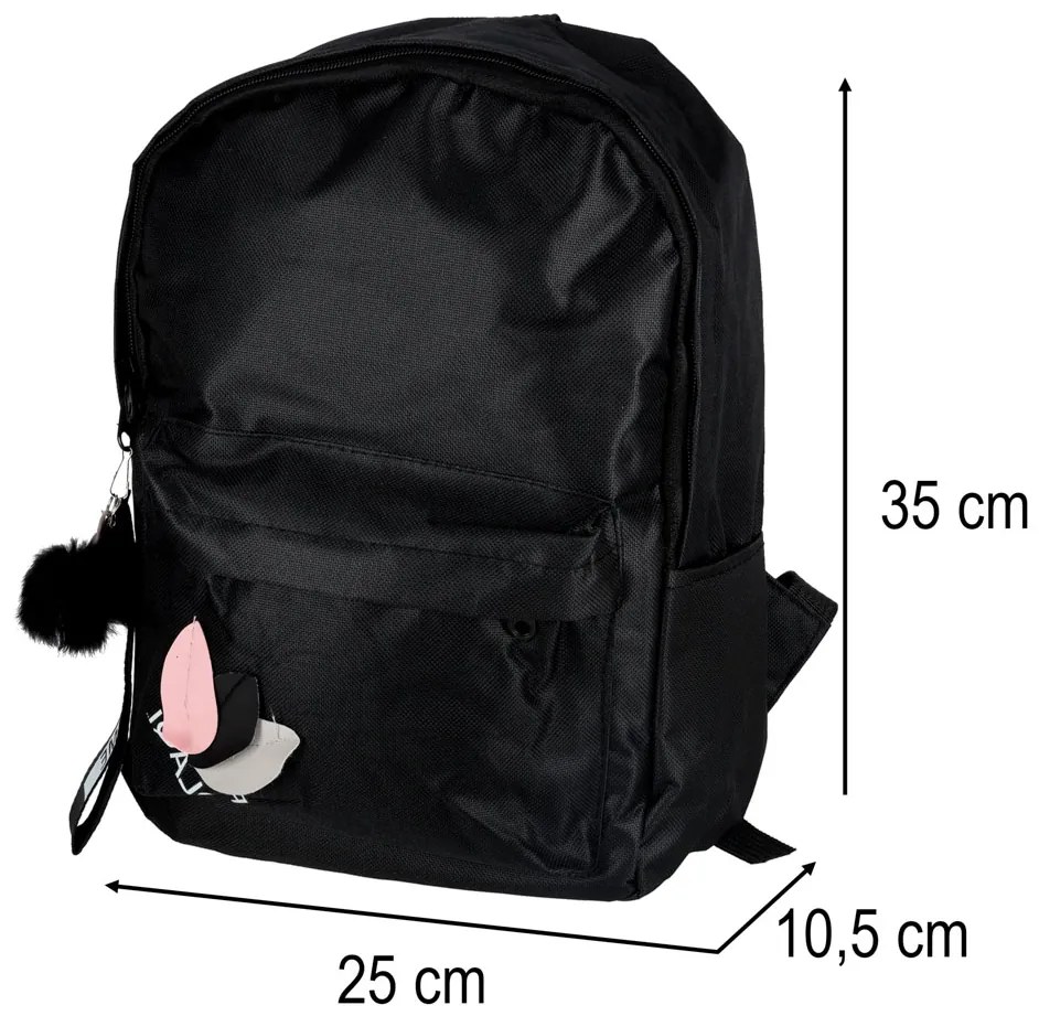 Creative Corner Juniorský jednokomorový školní batoh černý