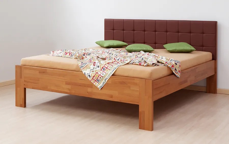 BMB Denerys Paradise postel - buk Moření: Bělená, Provedení: Buk průběžný, Typ: ostré rohy, Rozměr: 180 x 200 cm