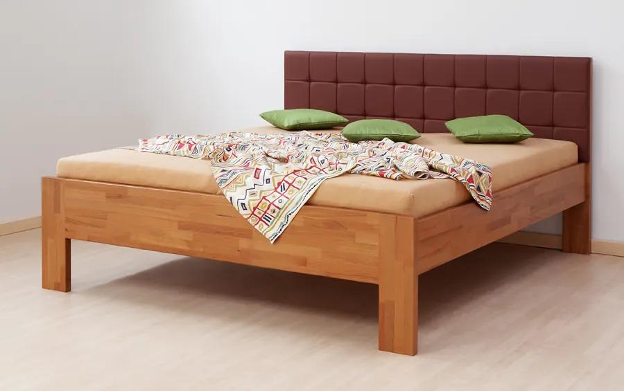 BMB Denerys Paradise postel - buk Moření: Bordó, Provedení: Buk průběžný, Typ: oblé rohy, Rozměr: 180 x 200 cm