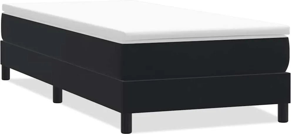 Postel Box Spring bez matrace černá 80x210 cm samet 3315803