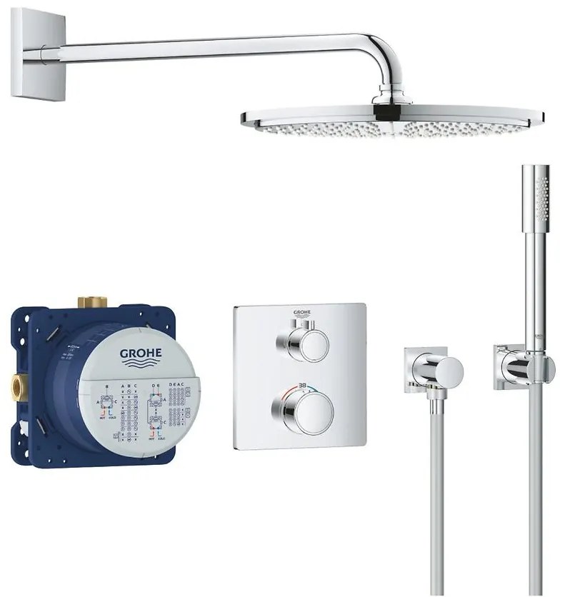 Sprchový set vhodný pro rainshower cosmopolitan 310 GROHTHERM 34730000