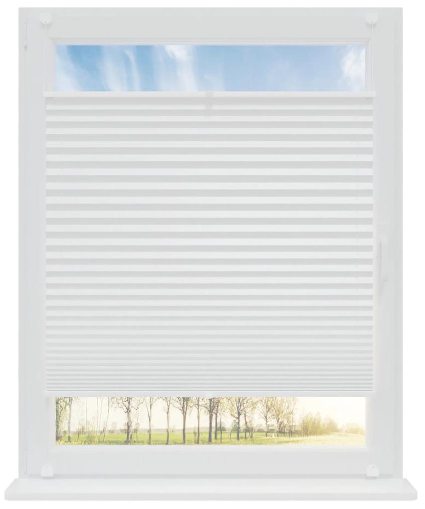 Dekodum  Roleta Plisovaná Tradiční Bílá 89 cm x volitelná výška