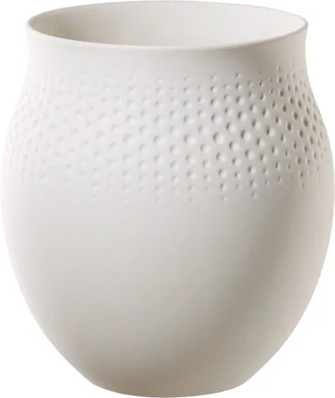 Villeroy & Boch Collier Blanc porcelánová váza Perle, 16,5 x 16,5 cm
