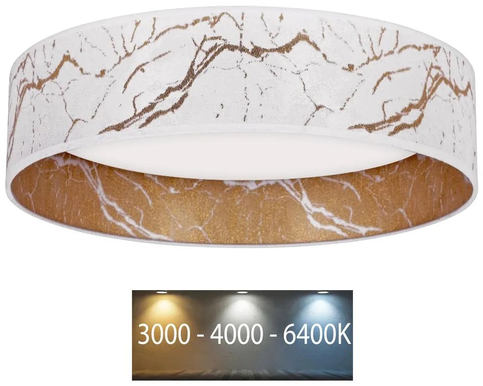 Brilagi Brilagi - LED Stropní svítidlo VELVET LED/24W/230V 3000/4000/6400K bílá/zlatá BG0279