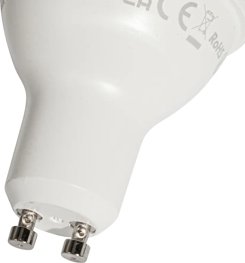 Sada 5 čirých LED žárovek GU10 50mm 7,5W 800 lm 3000K