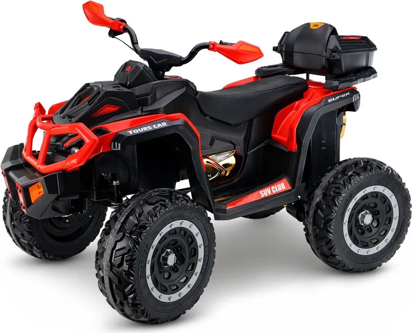 LEAN CARS Čtyřkolka na akumulátor XW-08 4x4 45 W červená