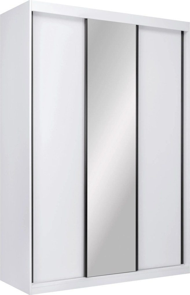 XXXLutz ŠATNÍ SKŘÍŇ S POSUVNÝMI DVEŘM, bílá, 150/215/59,5 cm P & B - Šatní skříně - 000885001501