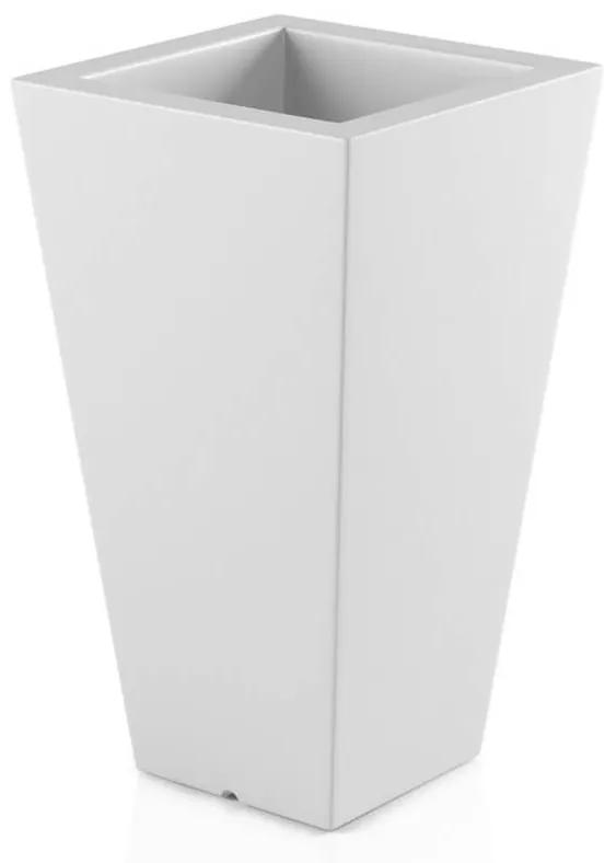 Velký plastový obal na květináč SLIM Line M/bílý/110 cm