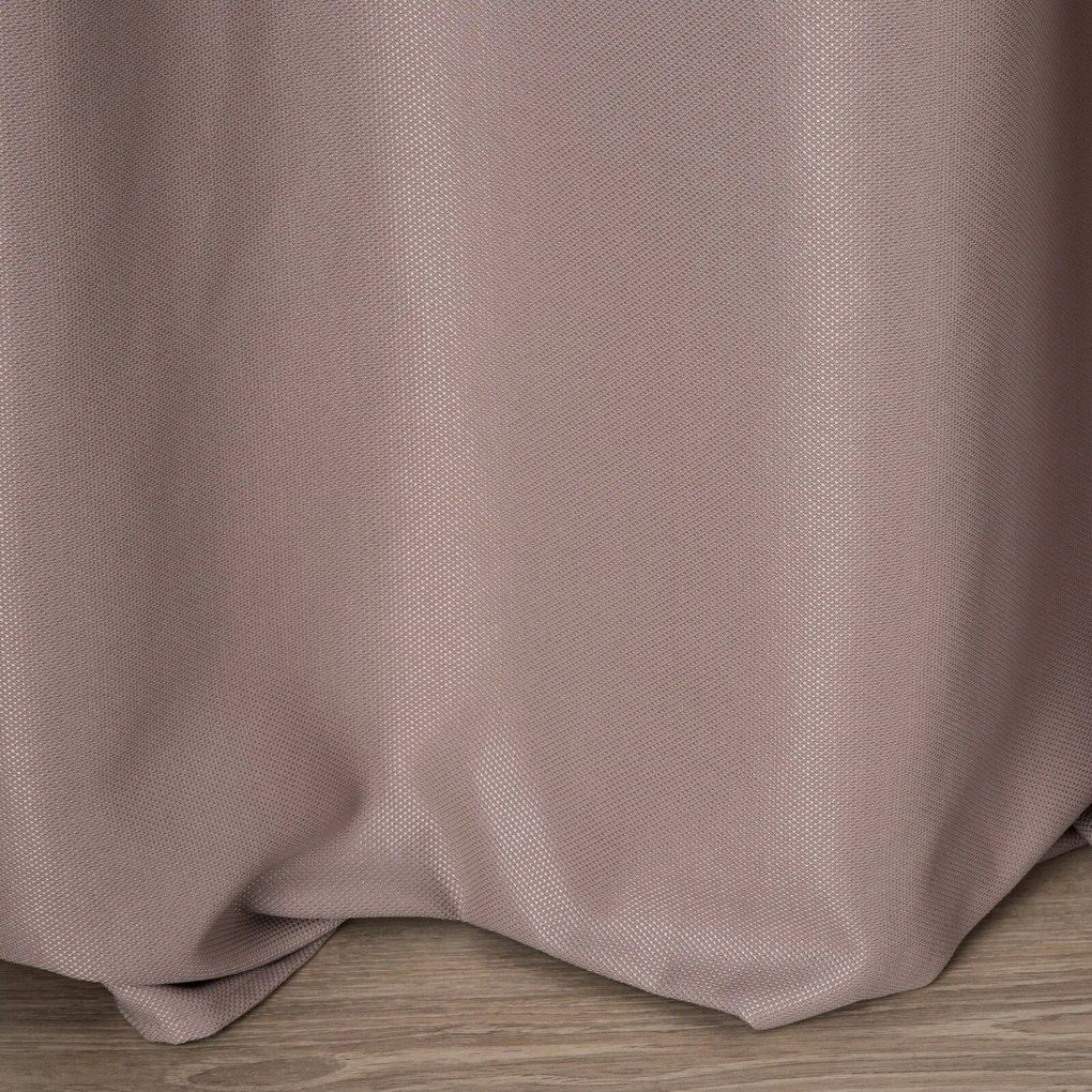 ZATEMŇOVACÍ ZÁVĚS NA PÁSCE AGGIE 140X270 CM PUDROVÁ