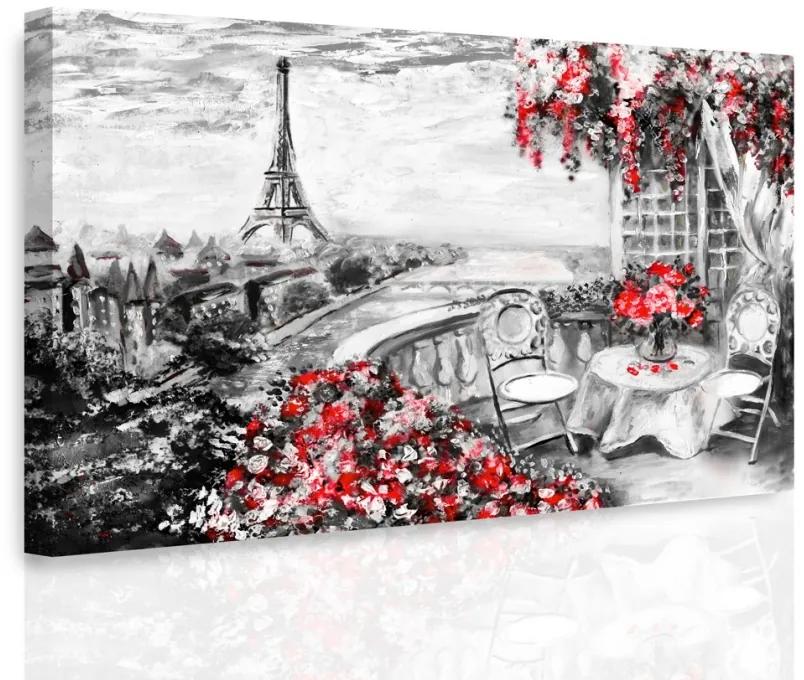 Malvis ® Obraz Paříž v červené Velikost: 90x60 cm