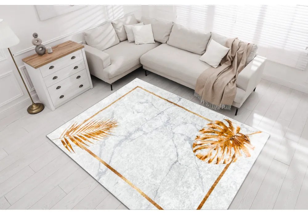 Kusový koberec Achila šedozlatý 140x190cm