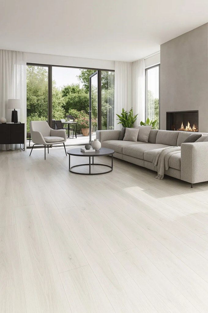 Beauflor, PVC podlaha - lino Quintex Gambel Oak 110L - dub, na míru, šíře 4m,5m, šedá, filc, chodba / předsíň