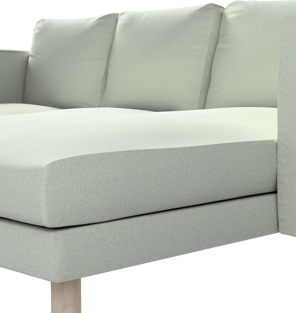 Potah na pohovku IKEA Norsborg 3-místná se šezlongem barva modrá látka pletený vzor
