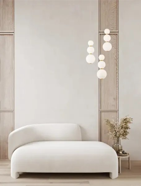 Designový LED lustr Perla 31 zlaté