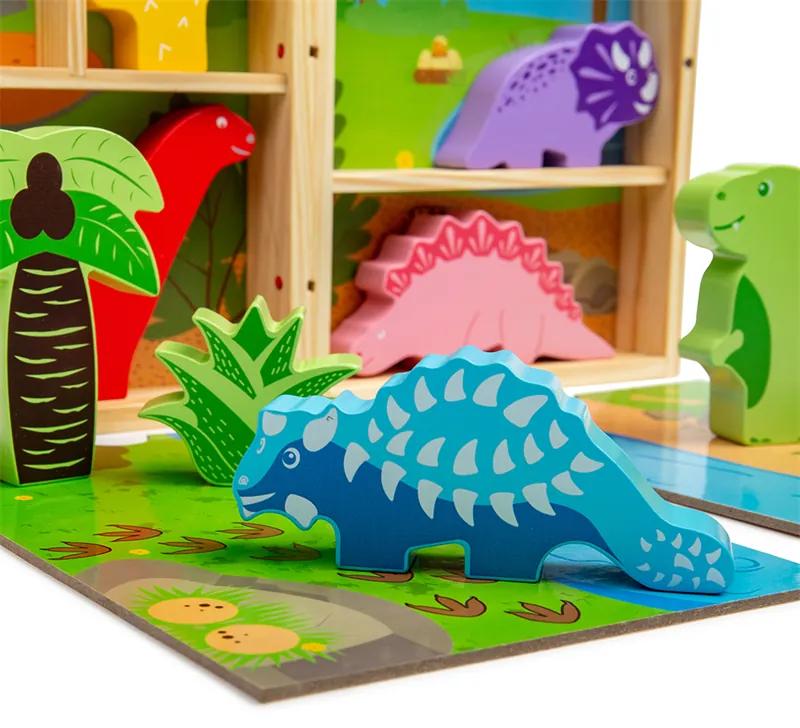 Bigjigs Toys Krabička na hraní - Dinosauři