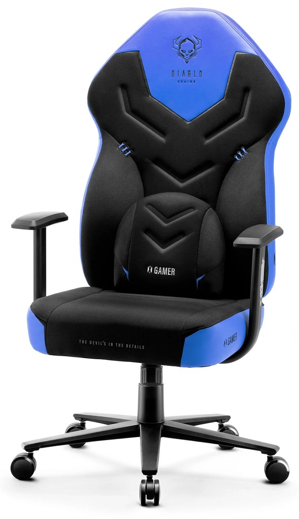 Herní žídle Diablo X-Gamer 2.0 Normal Size: černo-modrá Diablochairs