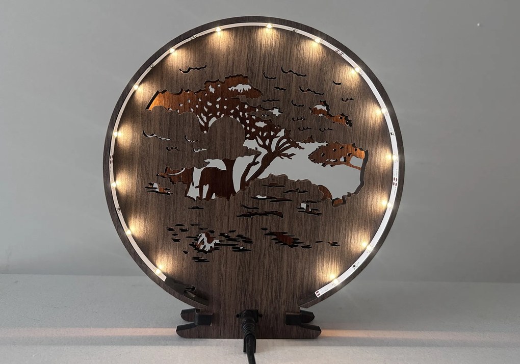 Li-Go "Sloni" lampa 20x22 cm provedení povrchu: dub světlý