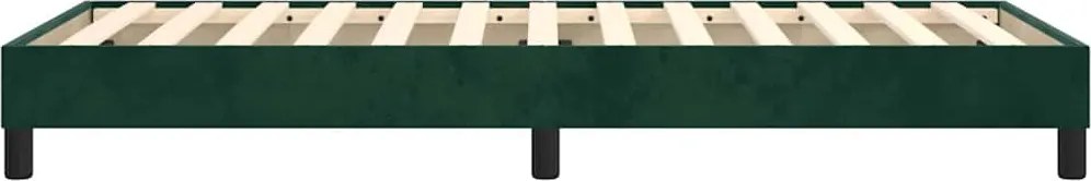 Rám postele s boxspringem tmavě zelená 90 x 190 cm samet 3120745
