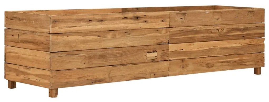 vidaXL Marketos Vyvýšený záhon 150x40x38 cm recyklované teakové dřevo a ocel