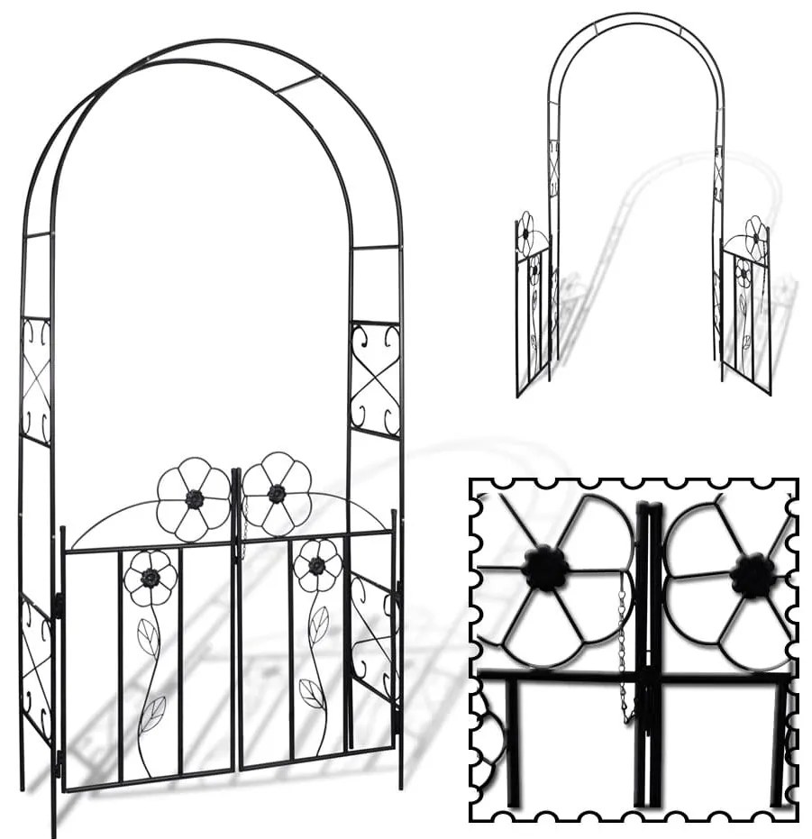 vidaXL Zahradní oblouk dveře