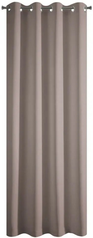 Dekorační jednobarevný závěs světle hnědé barvy 140 x 250 cm