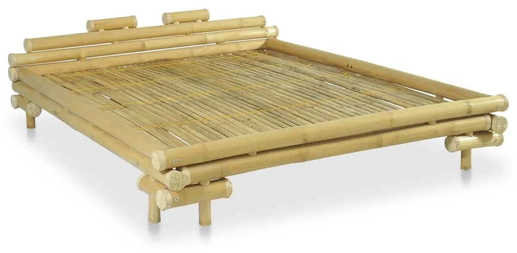 Bambusová postel - přírodní | 160x200 cm