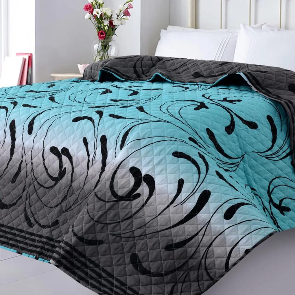 XPOSE­­® Přehoz na postel NAOMI - tyrkysový 220x240 cm