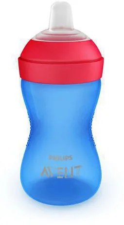 Avent Netekoucí hrneček 300 ml Grippy jemná hubička Fialová